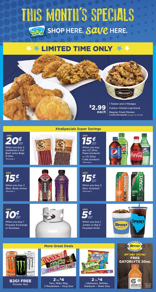 Spinx Xtras | Save on Gas and Stack Rewards