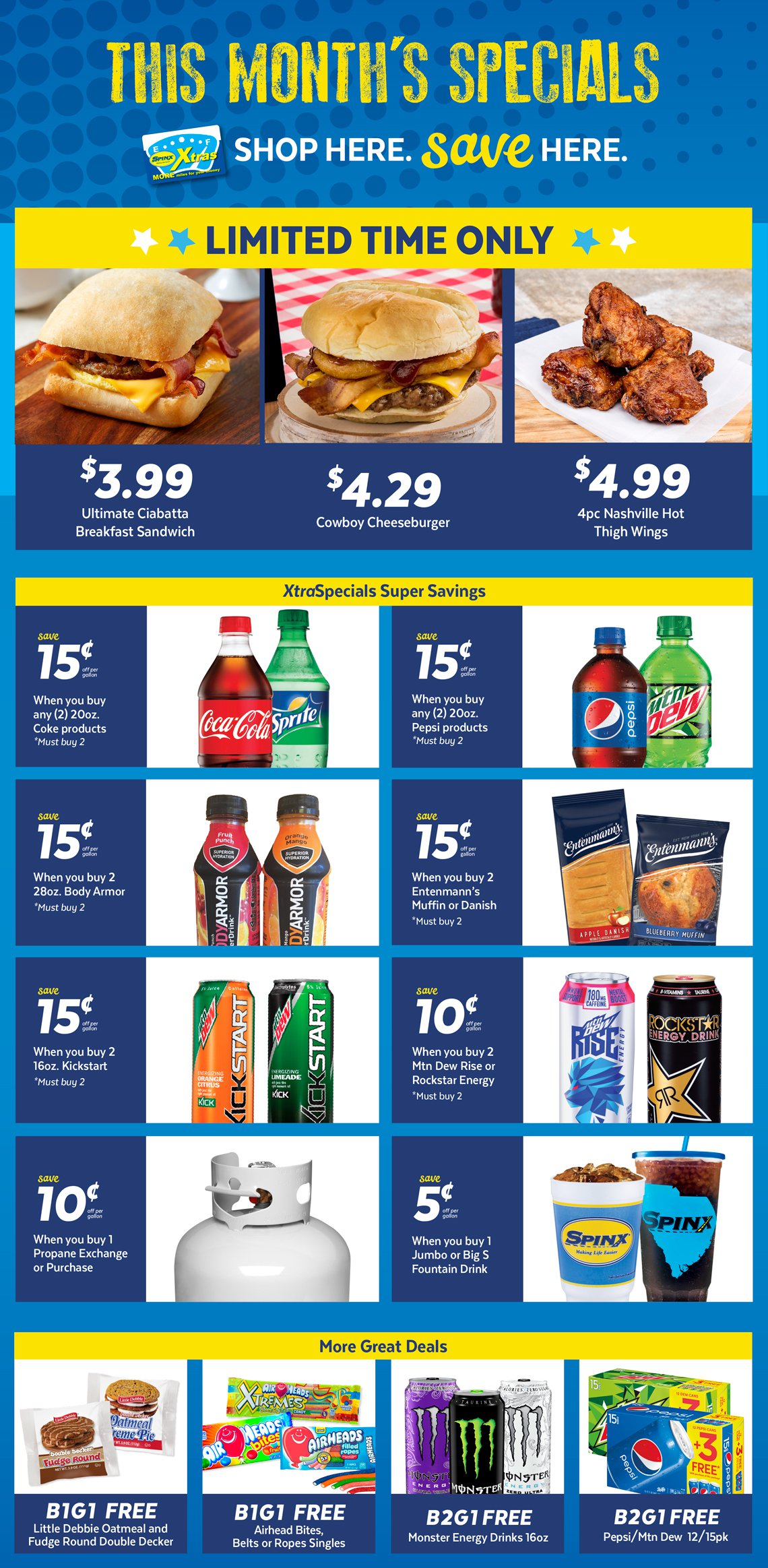 Spinx Xtras | Save on Gas and Stack Rewards